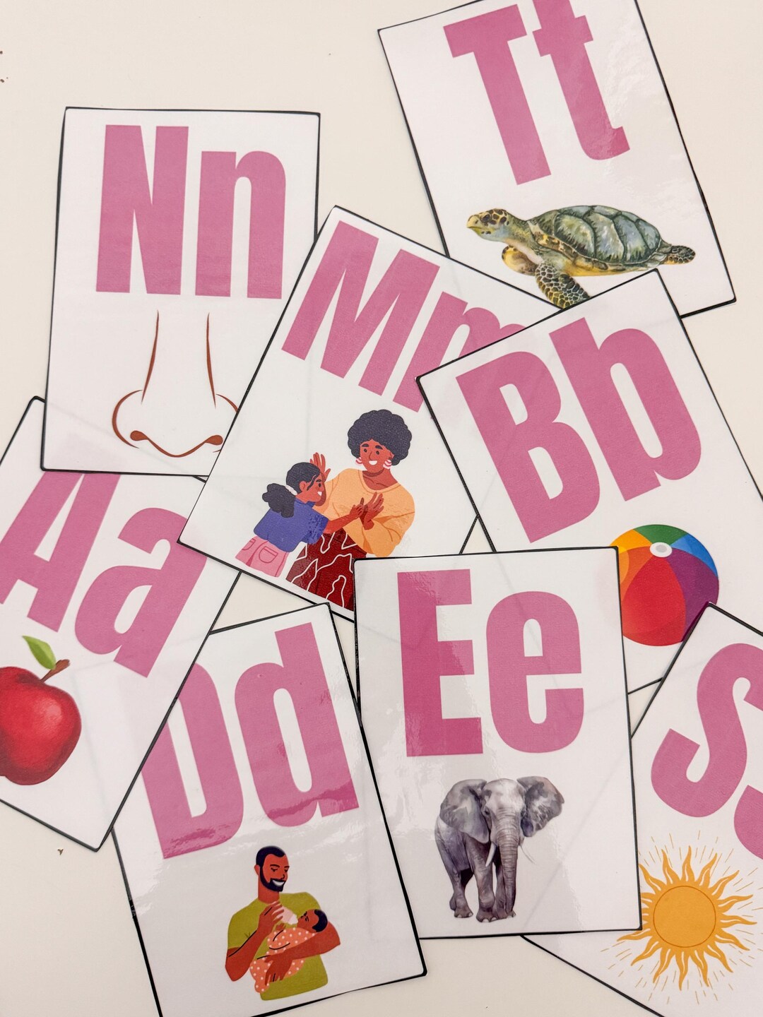 Alphabet Picture Flash Cards A-Z - Etsy