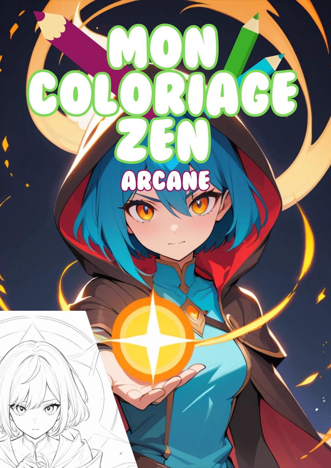 Coloring Book "my Zen Coloring - Arcane" - Etsy