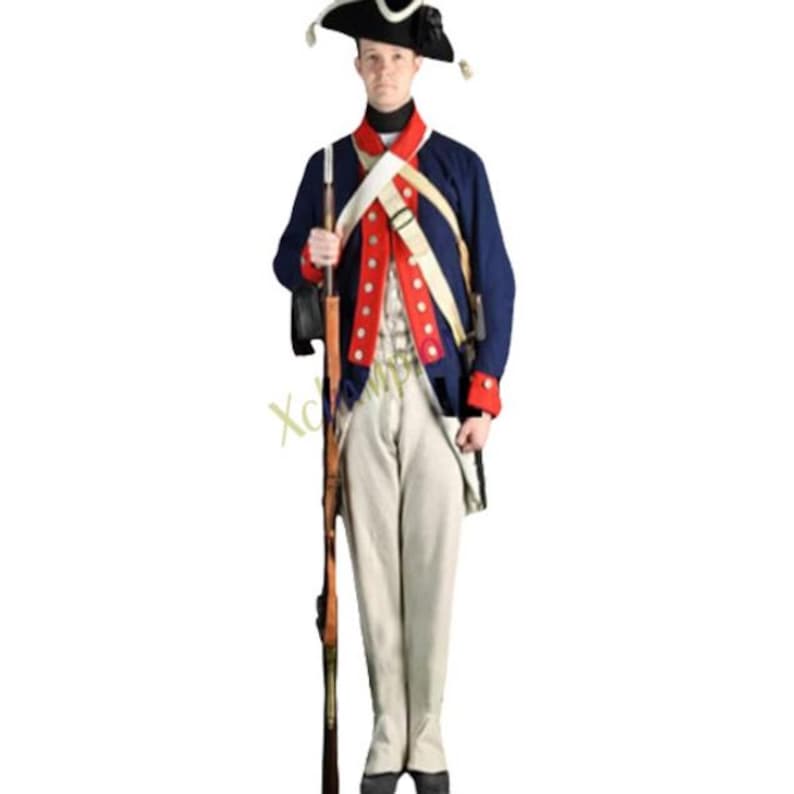 Men Continental Army Uniform Coat - Revolutionary War Coat, 1770s ...