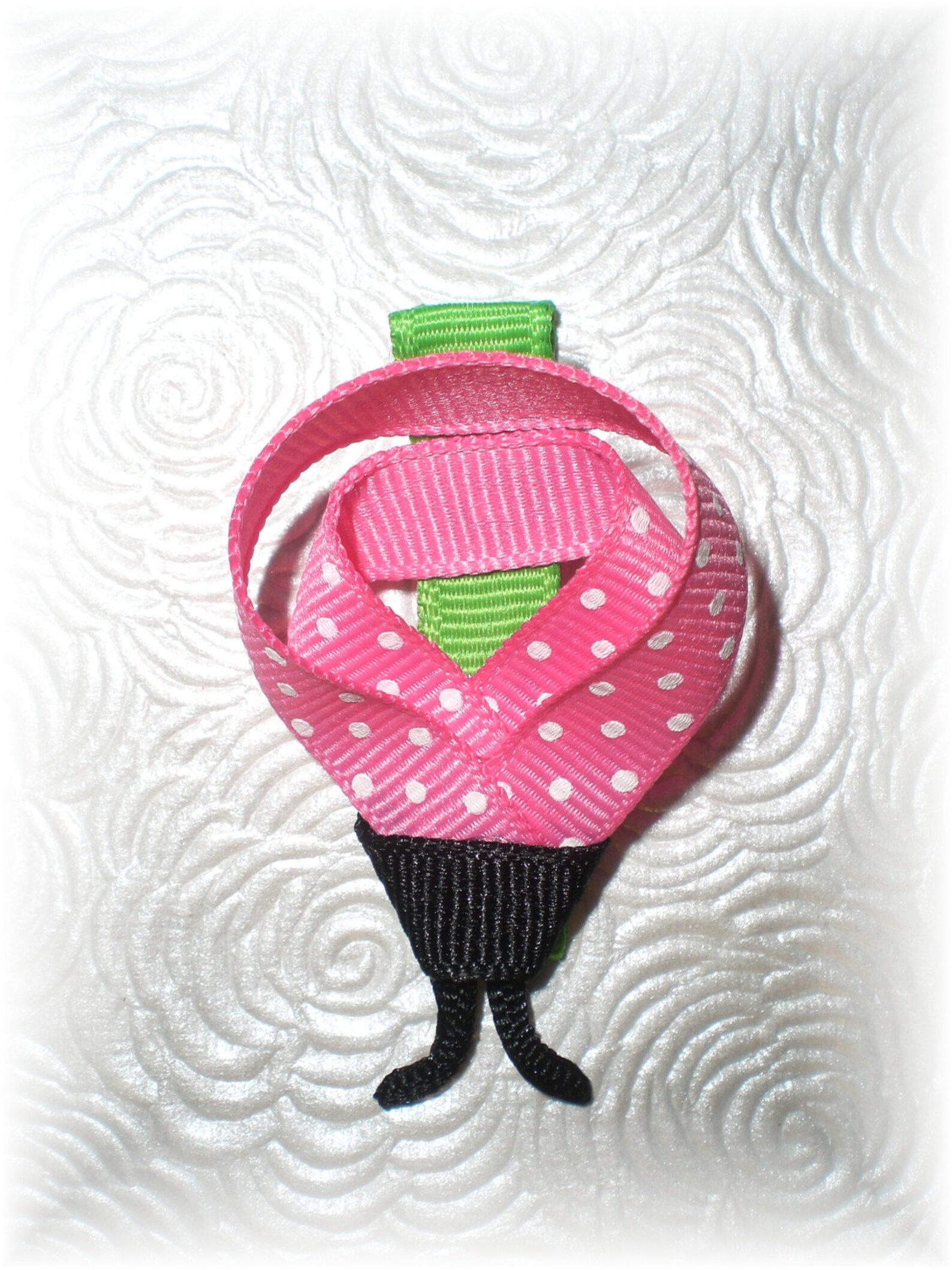 Hot Pink LADYBUG Hair Bow, Ladybug Hair Clip, Baby Bug Bow, Hair Clip ...
