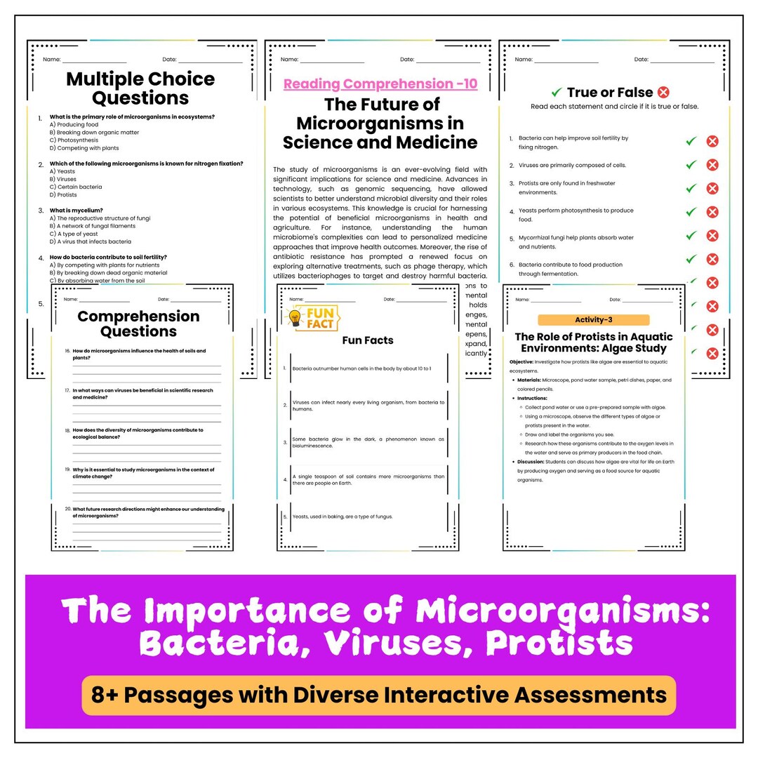 The Importance of Microorganisms: Bacteria, Viruses, Protists ...