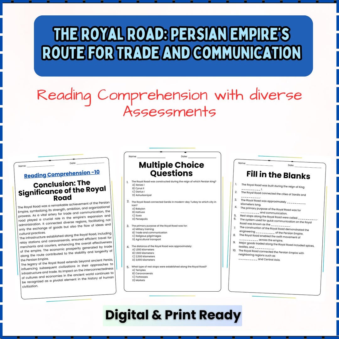 The Royal Road: Persian Empire’s Route for Trade and Communication ...