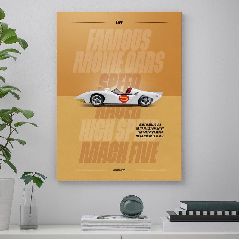 Movie Cars - Speed Racer Poster - Etsy