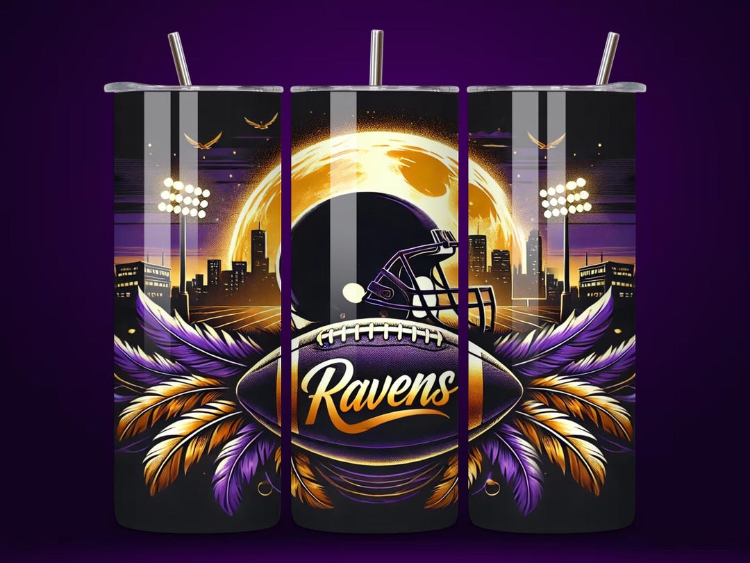 Ravens Tumbler Wrap, NFL Football, Seamless PNG (digital Download) - Etsy
