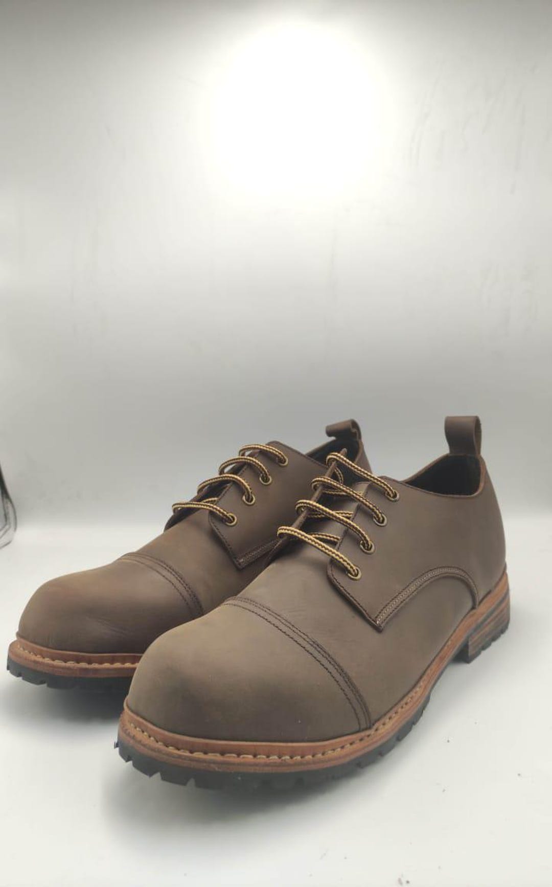 Goodyear Welted Leather Captoe Shoes - Etsy
