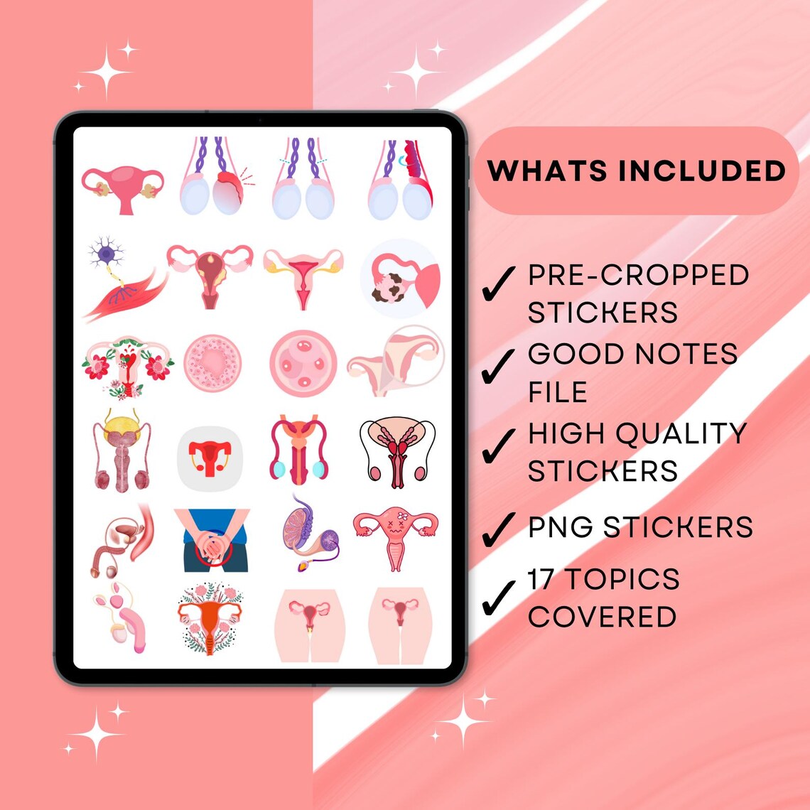 Pathophysiology Digital Stickers: Nursing School Medical Study (550 ...