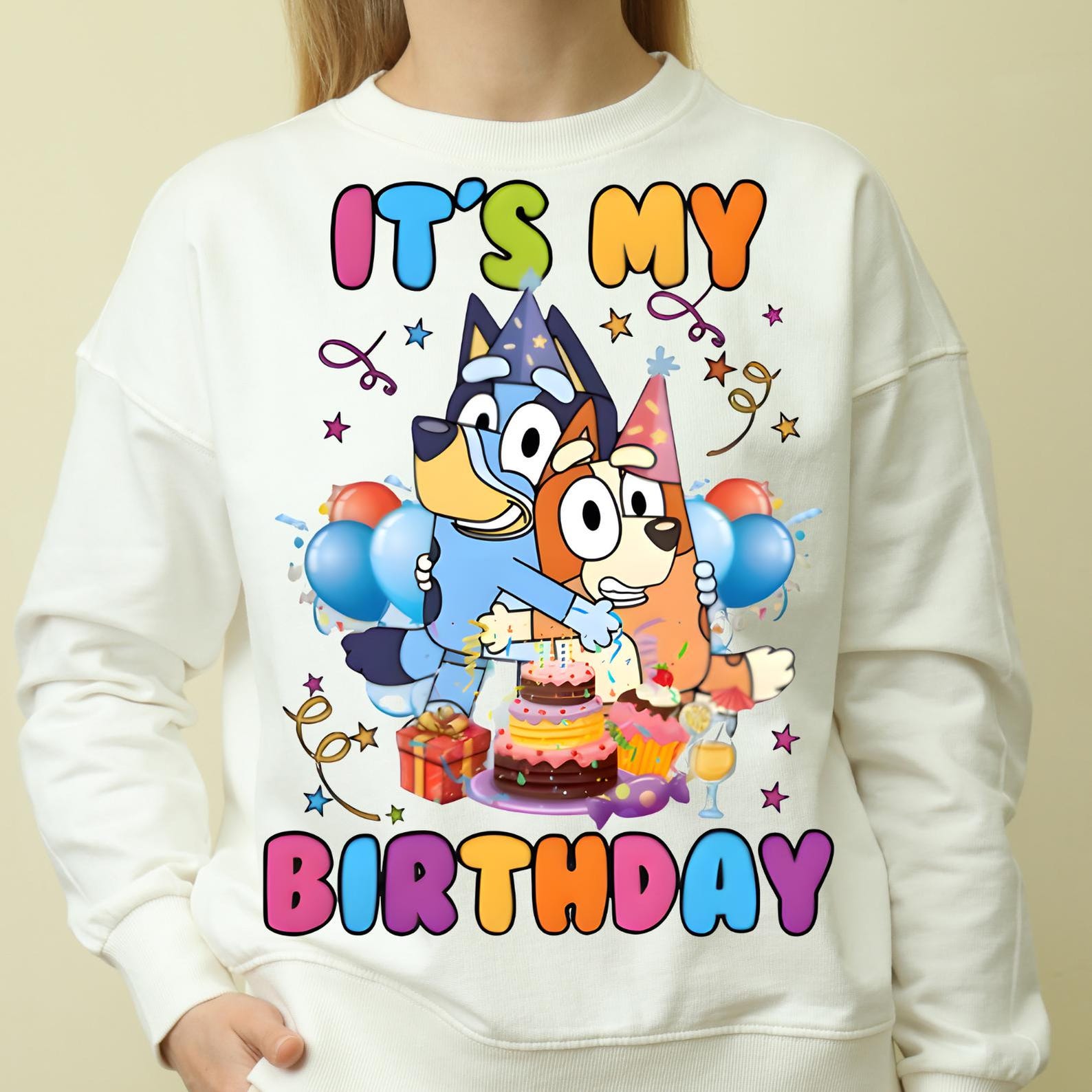 Blue Dog Birthday PNG |cute Puppy Birthday Sublimation Design Printable ...