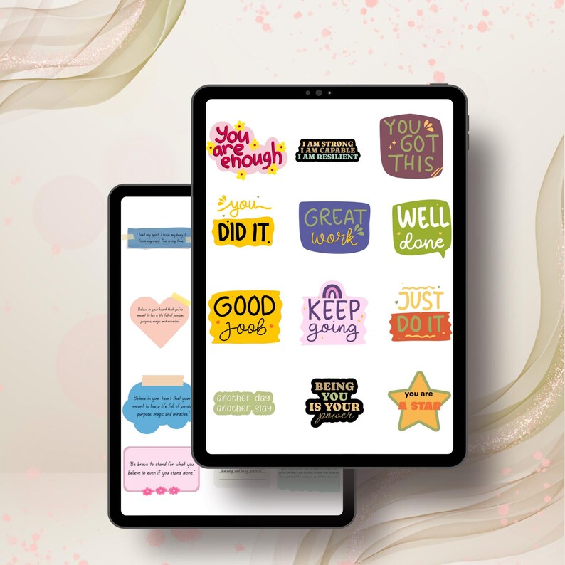 150+ Affirmation Digital Stickers, Motivational Planner Stickers ...
