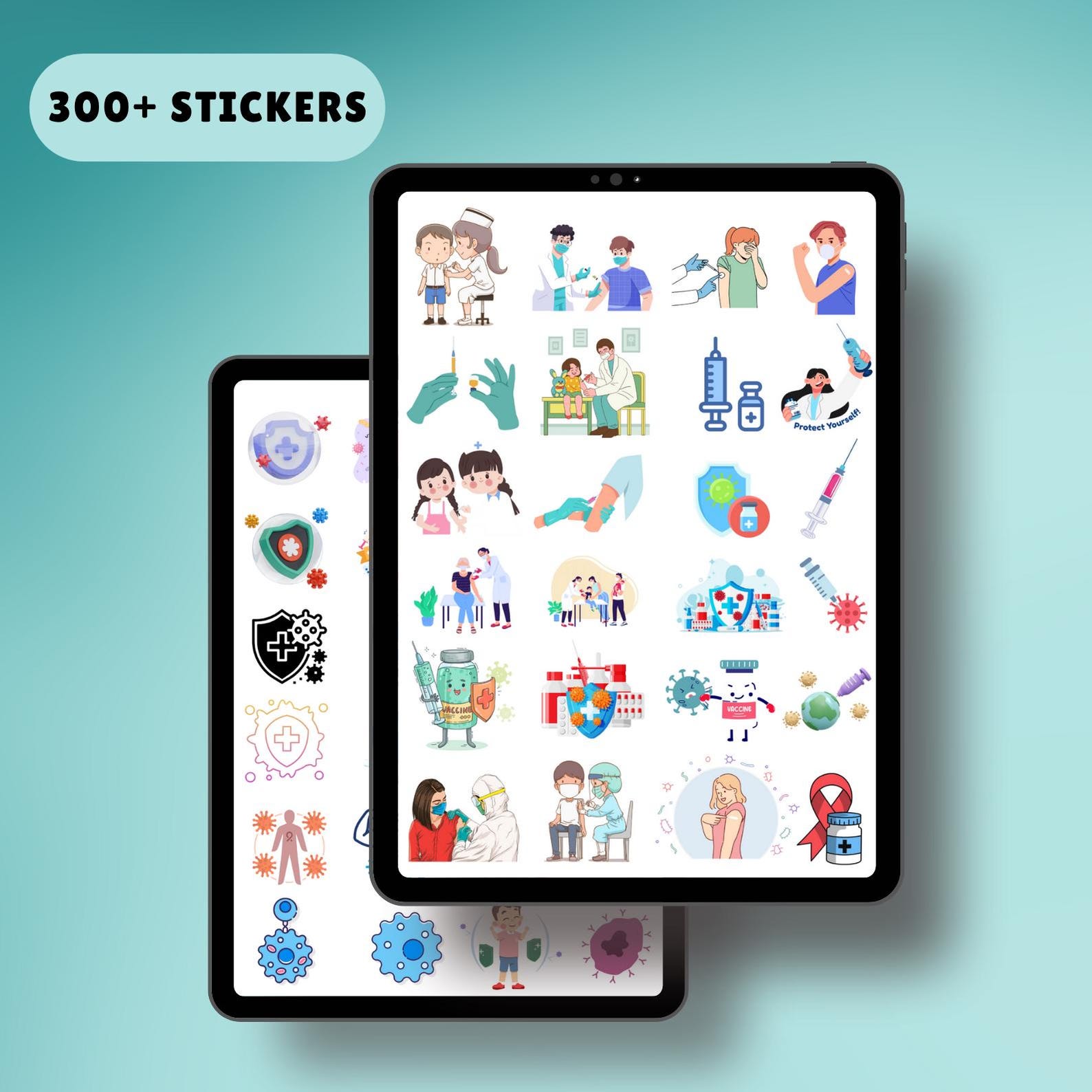 Immune System Stickers for Goodnotes, Pre Cropped Pngs, Human Body ...