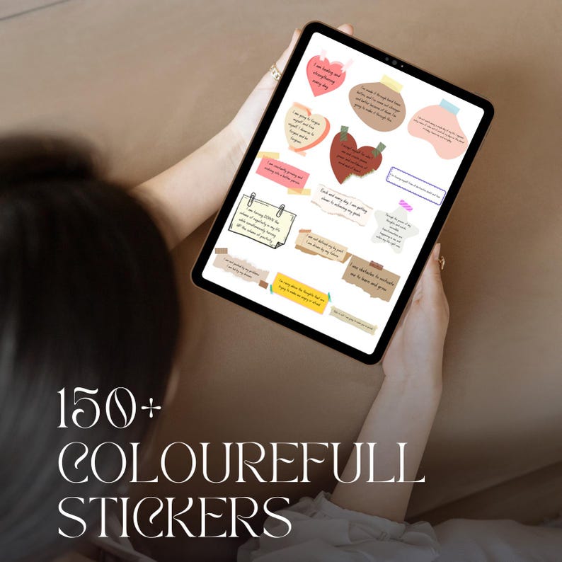 150+ Affirmation Digital Stickers, Motivational Planner Stickers ...