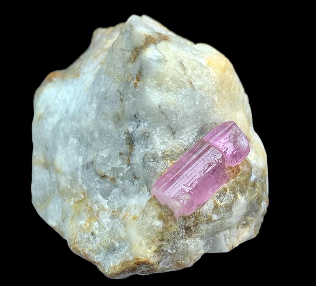 Rare Pink Topaz Crystal on Matrix | Gemmy Striated Specimen From ...