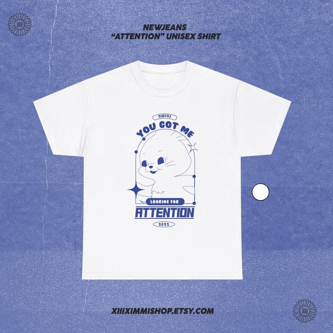 NEWJEANS "attention" Unisex Kpop Shirt, Newjeans Merch, Kpop Merch ...