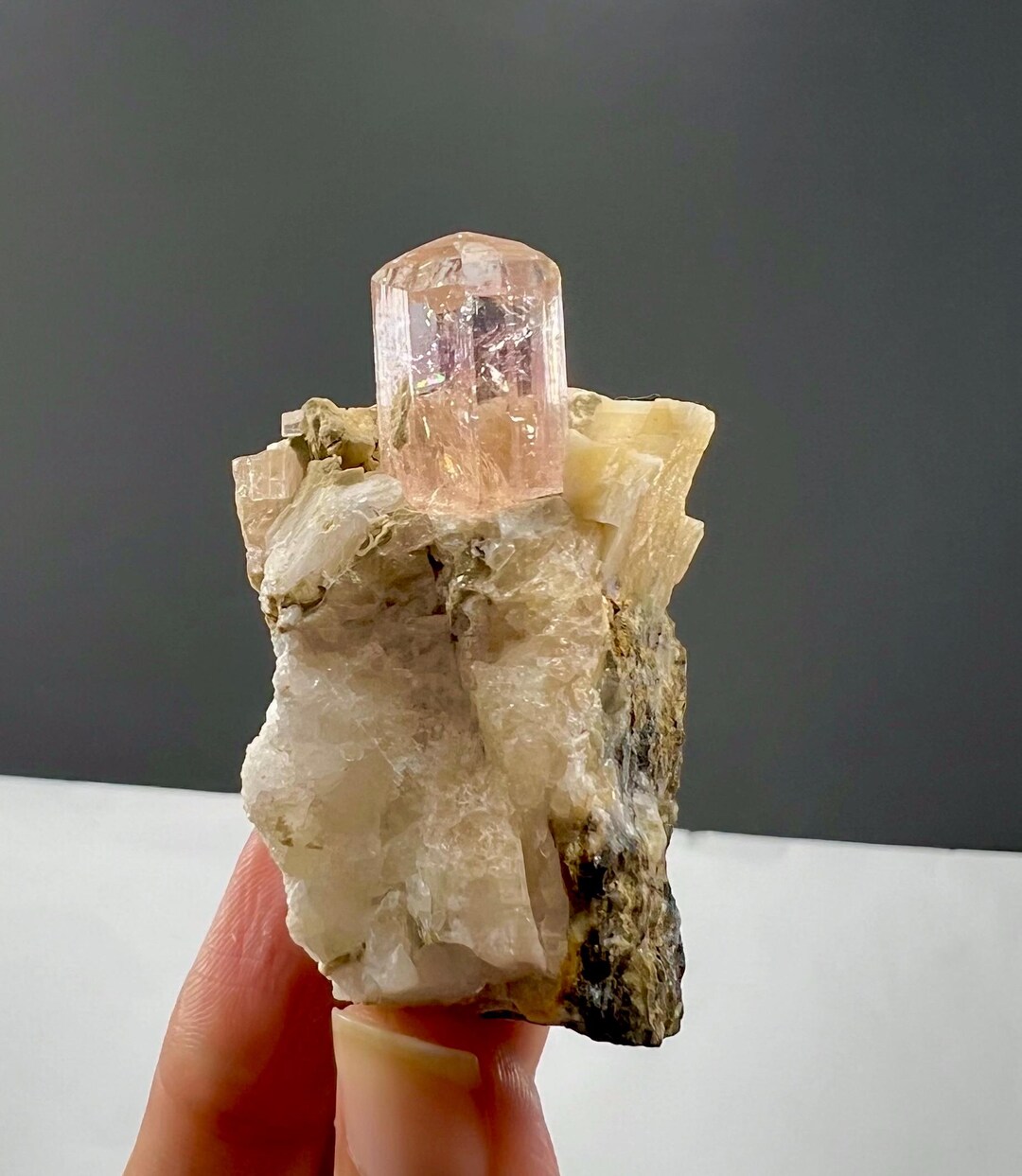 Imperial Pink Katlang Topaz on Matrix From Pakistan, 56 Gram - Etsy