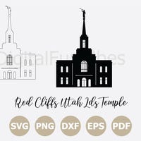 Utah LDS Temple SVG Bundle | 31 Temple Silhouette Cut Files | Cricut ...