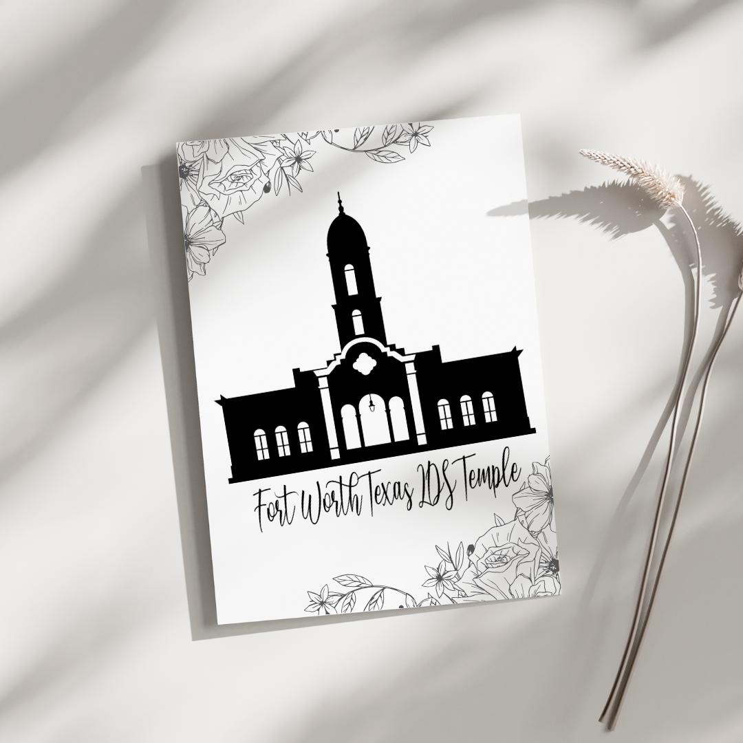 Fort Worth Texas LDS Temple SVG, LDS Temples Svg Cut File, Temple ...
