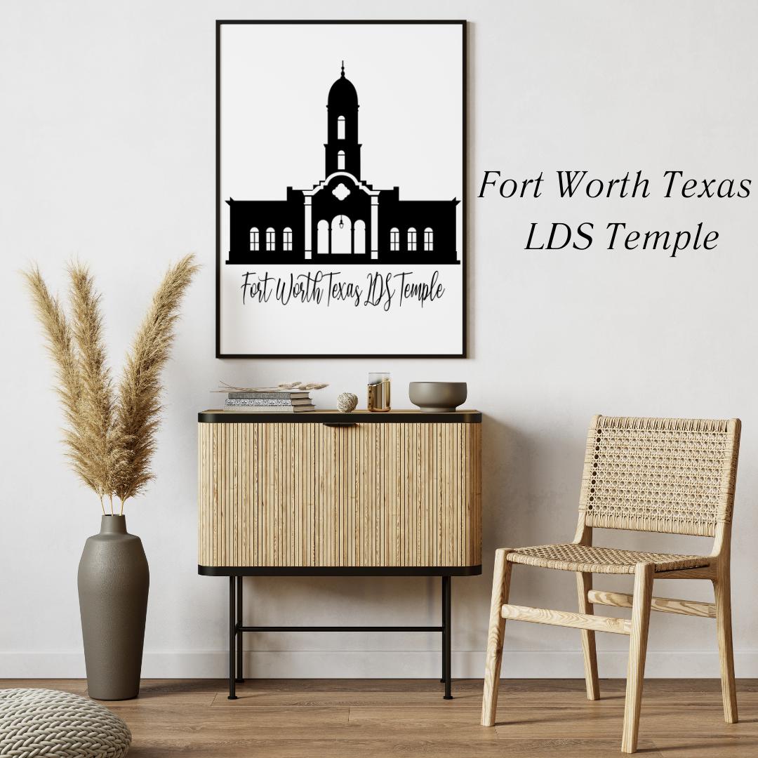 Fort Worth Texas LDS Temple SVG, LDS Temples Svg Cut File, Temple ...