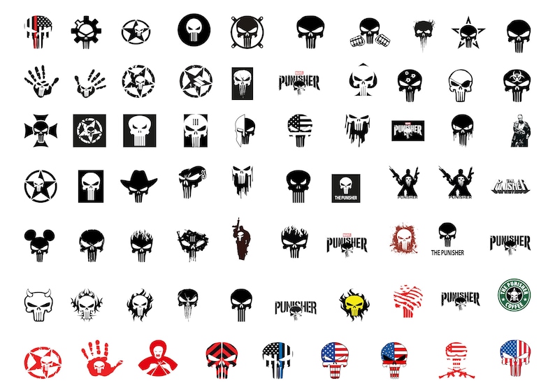 The Punisher Bundle - the Punisher Svg - the Punisher Png - Design ...