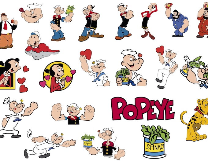 Popeye Enamel Pin Cartoon Character ,cute Enamel Lapel Pin , Disney Pin ...