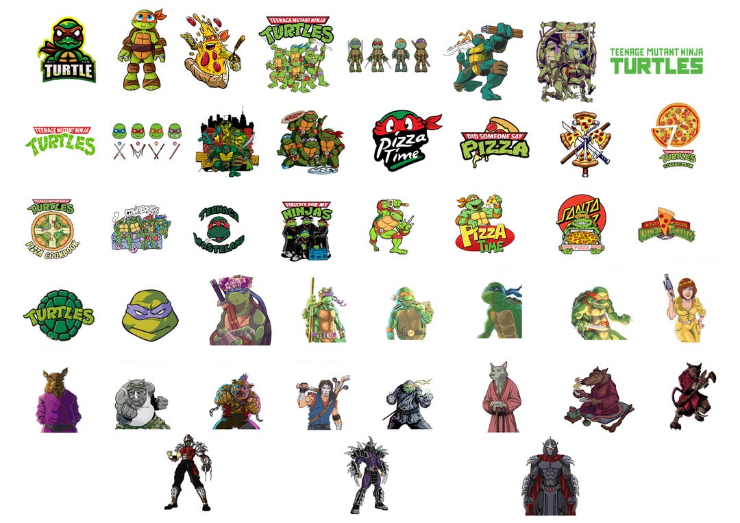 Ninja Turtles SVG PNG Bundle: Sublimation Designs (digital Download) - Etsy