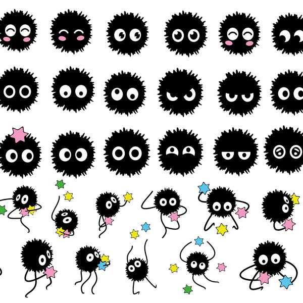 Soot Sprite Svg and Png - Etsy