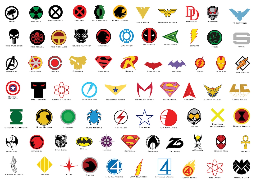 Superhero Icons Bundle - Superhero Icons Svg - Superhero Icons Png ...