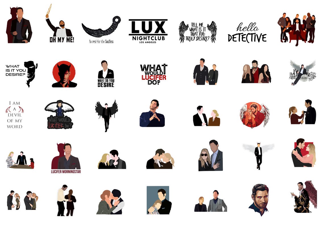 Lucifer Bundle - Lucifer Svg - Lucifer Png - Design - PNG - SVG ...