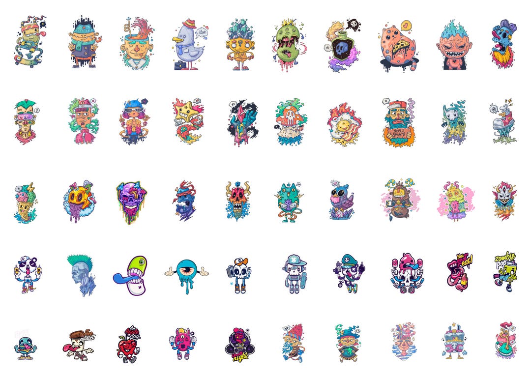 Cartoon Bundle - Cartoon Svg - Cartoon Png - Design - PNG - SVG ...