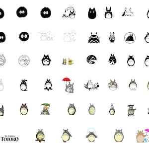 My Neighbor Totoro SVG PNG Bundle (digital Download) - Etsy