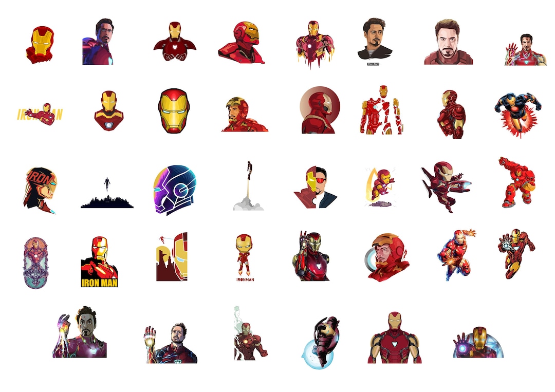 Iron Man Bundle - Iron Man Svg - Iron Man Png - Design - PNG - SVG ...