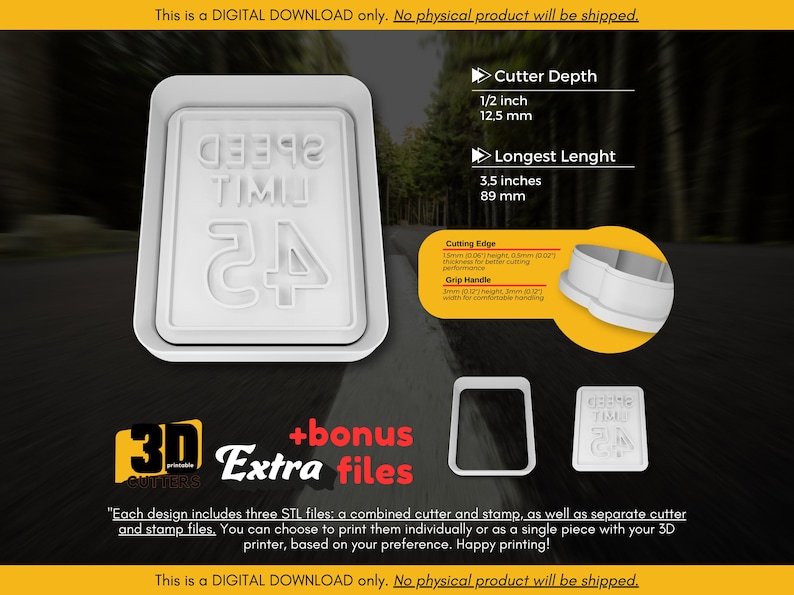 US Road Signs Cookie Cutter Stl, Route 66 Road Work Speed Limit ...