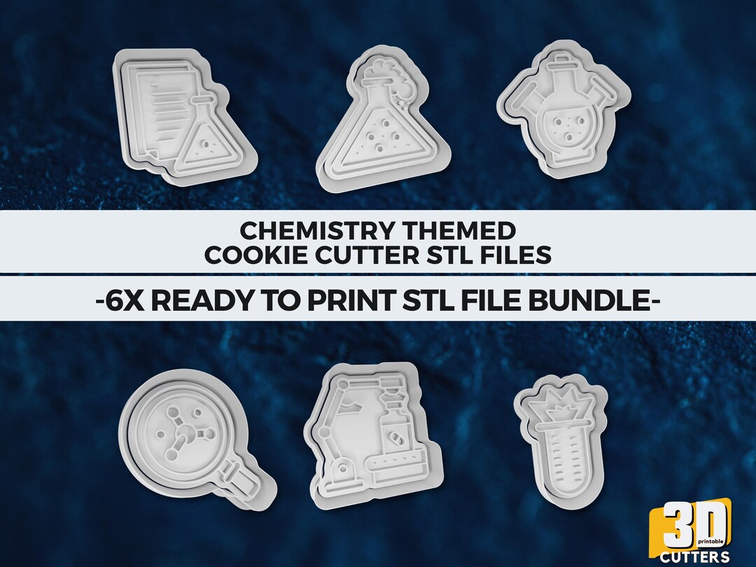Chemistry Lab Cookie Cutter STL, 3D Printable Ready to Print Stl File ...