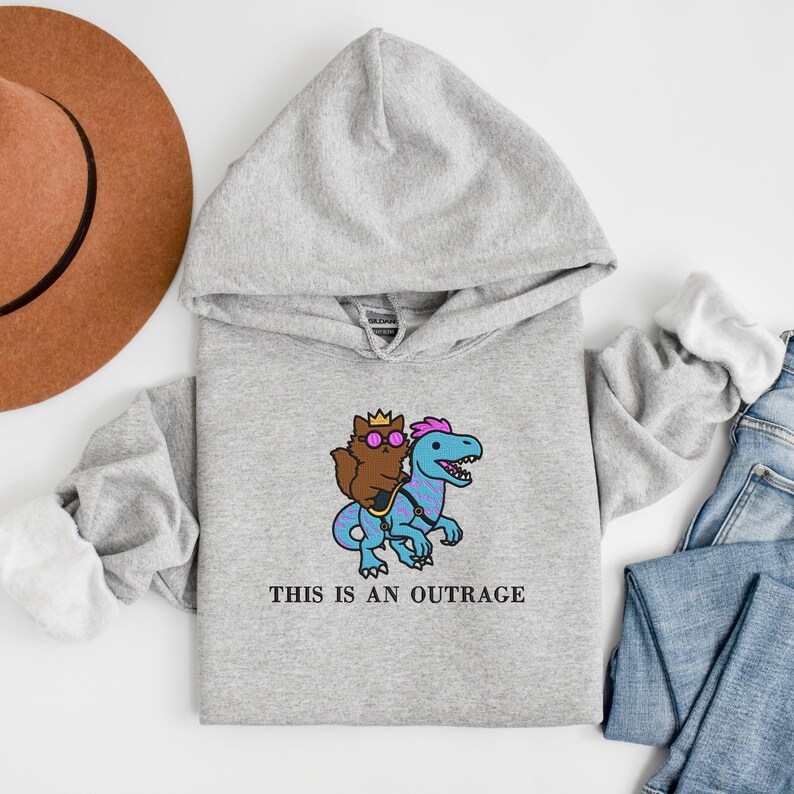 Embroidered Dungeon Crawler Carl Princess Donut Cat Sweatshirt Gift ...