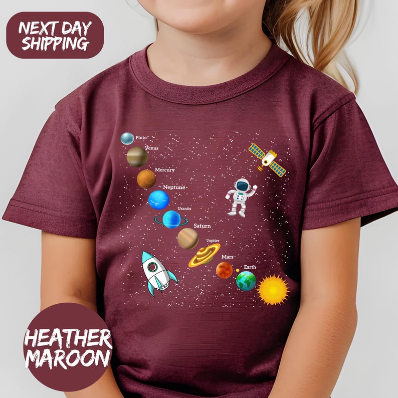 Solar System Shirt and Onesie®, Cute Planets Toddler & Youth Shirt ...