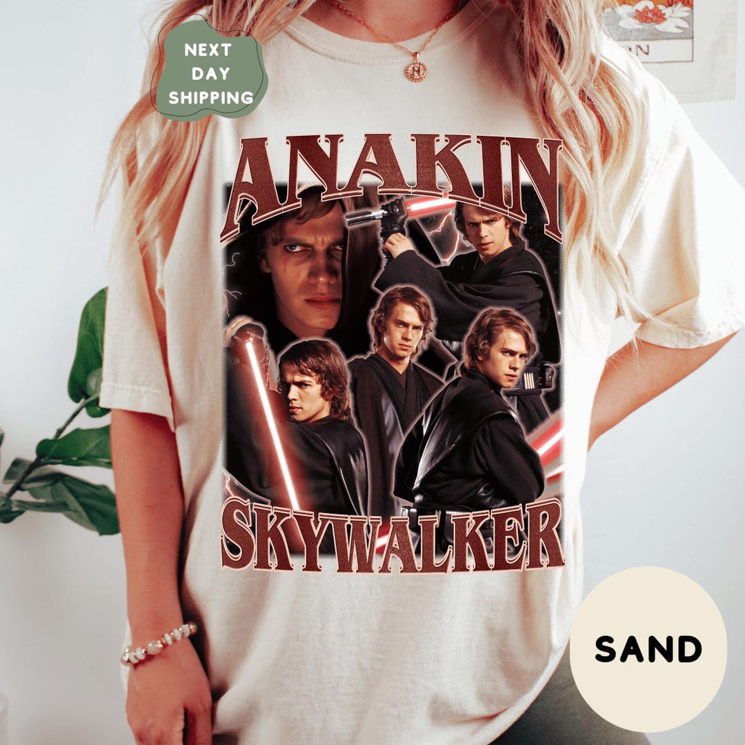 Vintage Anakin Skywalker Shirt Comfort Colors, Galactic Wars Movie Tee ...