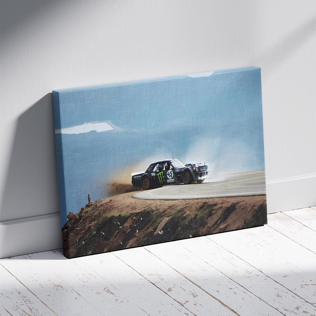 Ken Block Canvas or Poster, Go Fast Risk Everything, Rip Ken Block ...