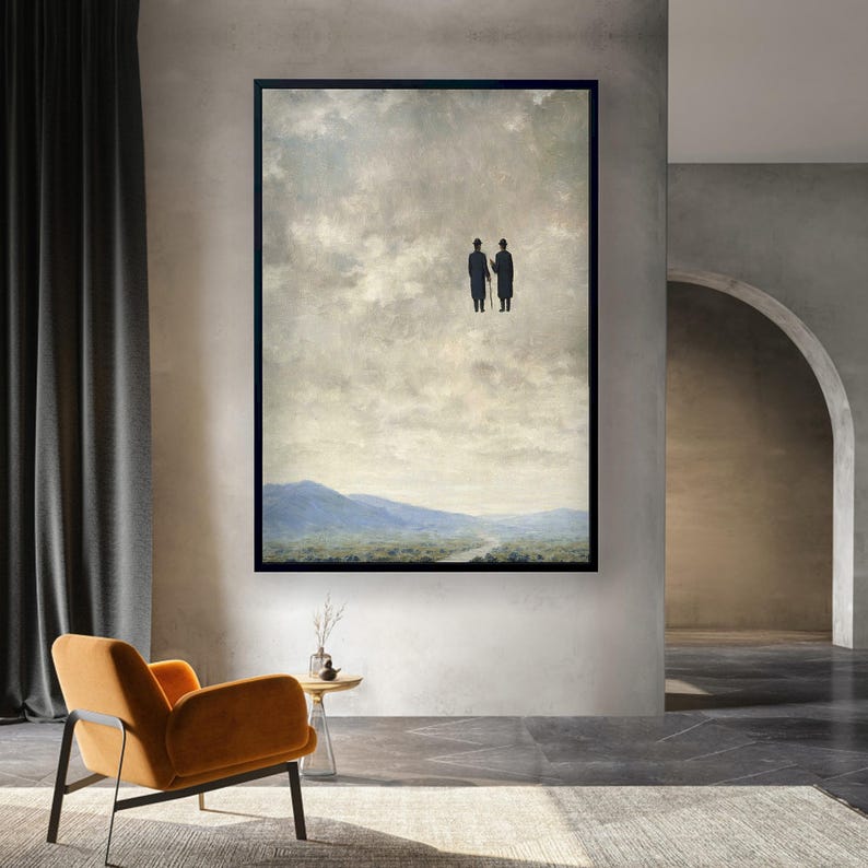 Rene Magritte Canvas Print, the Art of Conversation 1963 Canvas Wall ...