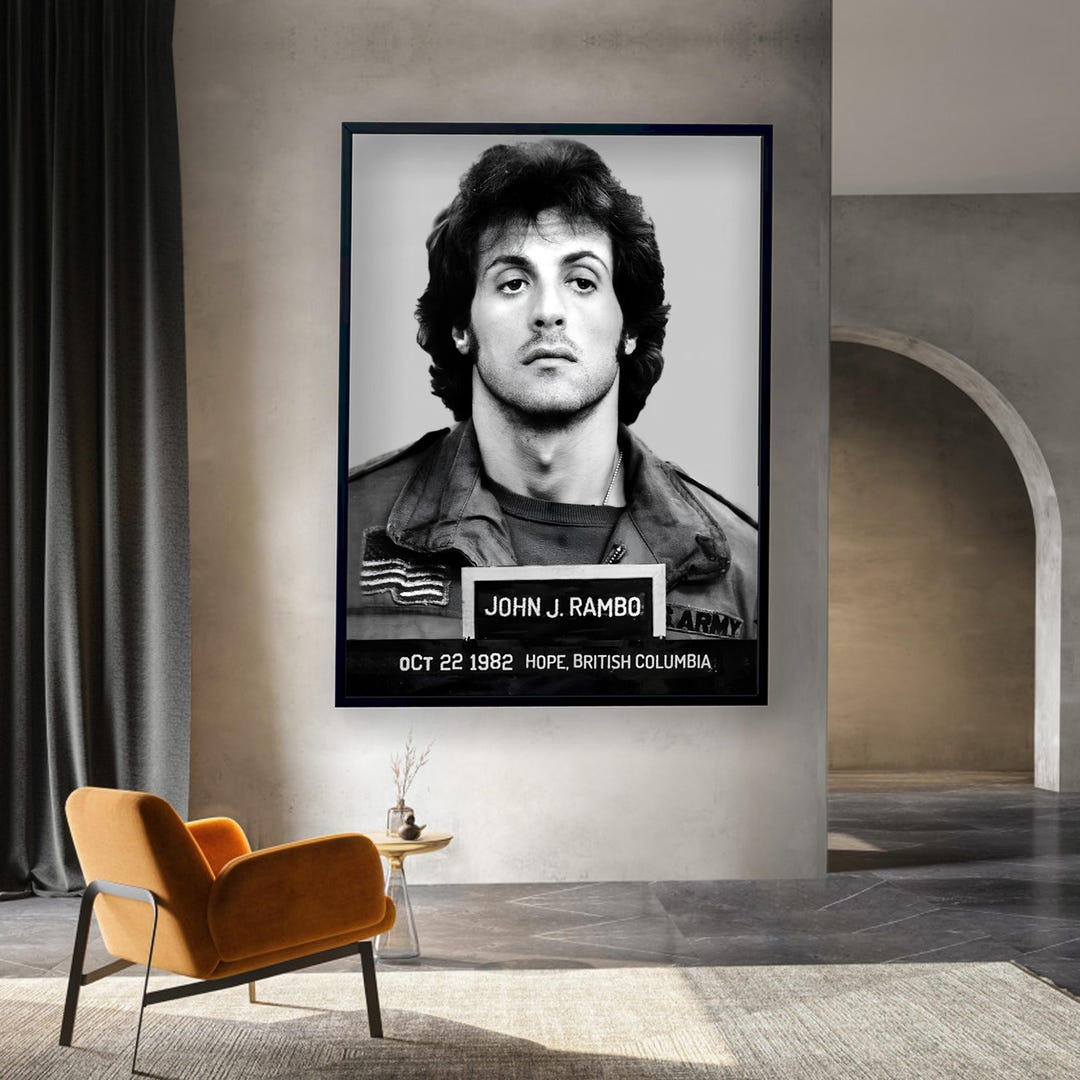Rambo Movie Canvas Art: Sylvester Stallone Vintage Movie Wall Decor. - Etsy