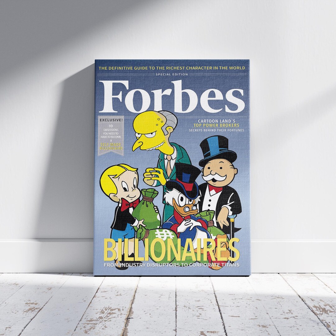 Forbes Magazine Billionaire Canvas, Mr. Monopoly Poster, Forbes ...