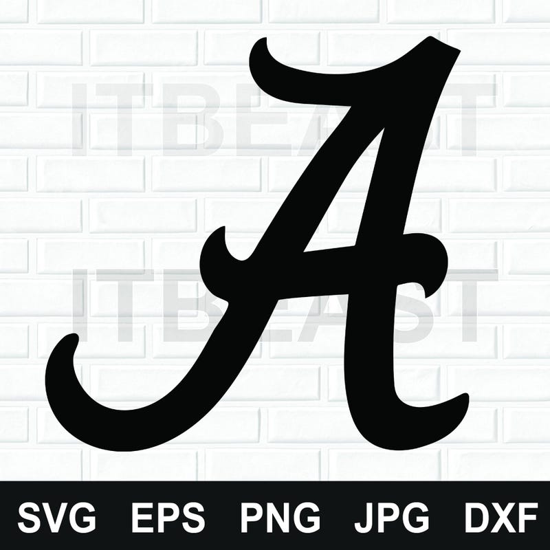 Alabama a Logo Dxf - Etsy
