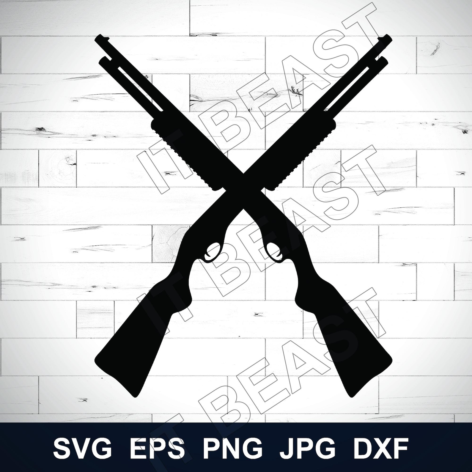 Shotgun Rifle Svg Crossed Gun Hunting Weapon Shooting Gun Svg , Dxf ...