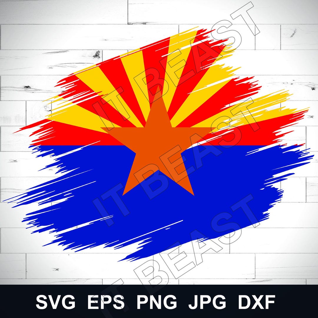 Arizona Svg,arizona Flag Svg,usa State Svg Silhouette Template USA ...