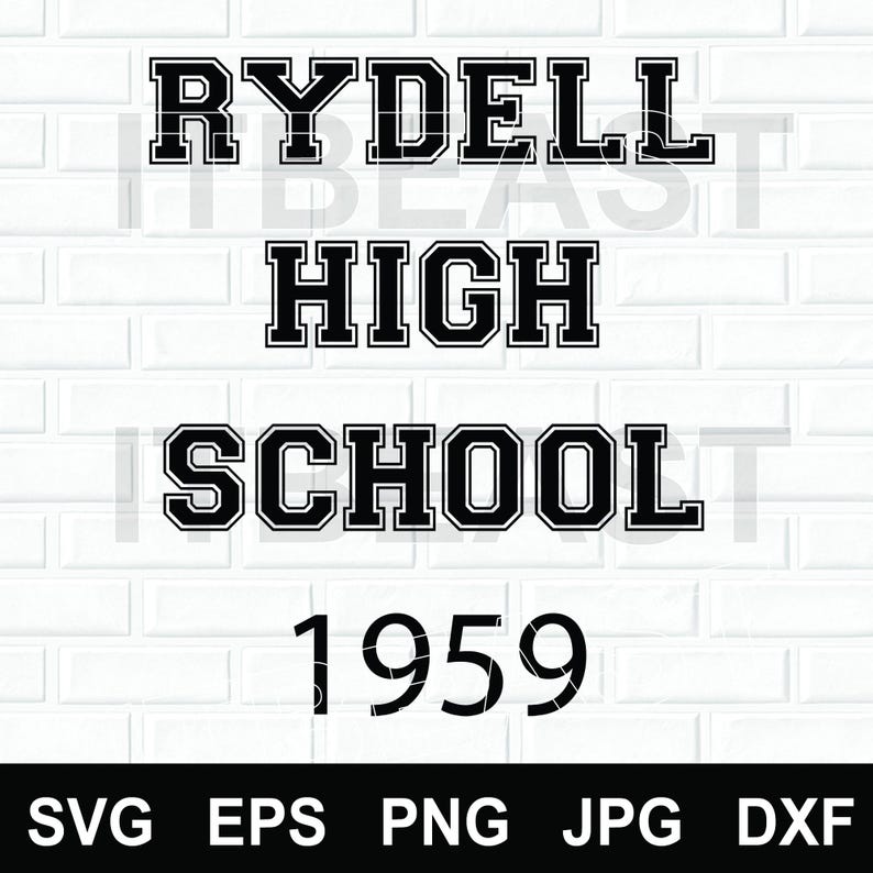 Tbirds Svg, Rydell High School Svg,pink Ladies Svg Grease Movie Svg Cut ...