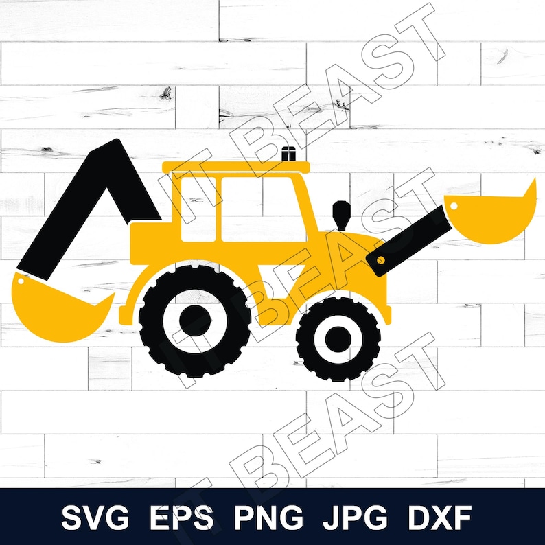 Excavator Construction VEHICLE SVG , Truck Svg , Dxf , Jpg , Png , Eps ...