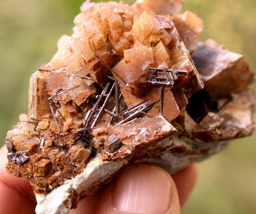 Very Rare Rutile With Siderite Mineral Specimen From Hachupi Shigar ...