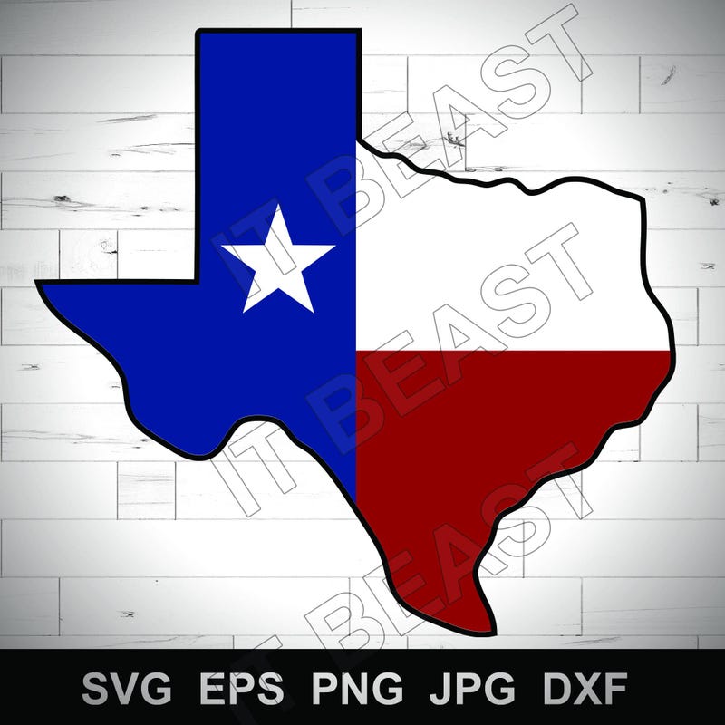 Texas Maps Digital File - Etsy