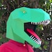 Brachiosaurus Dinosaur Mask: Precolored & for Coloring (PDF) - Etsy