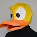 Rubber Duck Mask Papercraft Pattern Cartoon Mask Printable Mask ...
