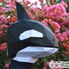 Shark Mask Papercraft Template Baby Shark Animal Mask Halloween Mask ...