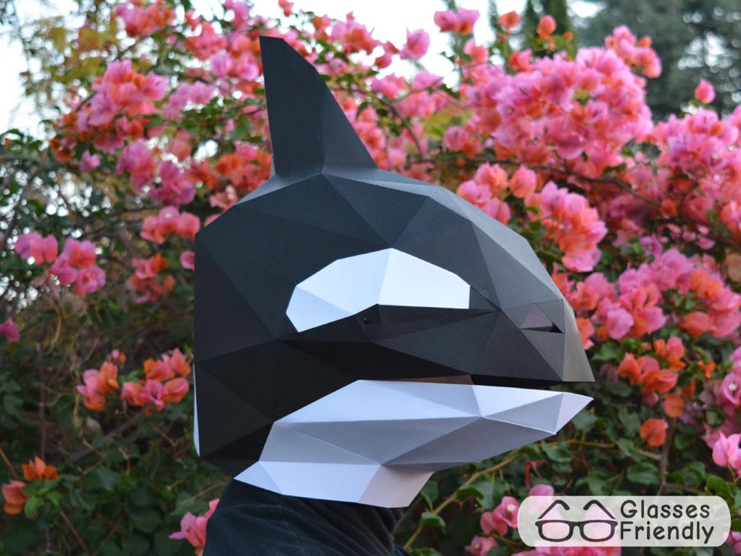Paper Orca Mask Pattern - Instructions Show You How to Build a ...