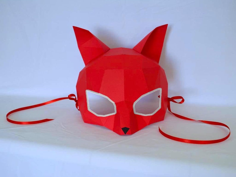 Cat Ears Face Mask for Halloween DIY Pattern Builds in 30 - Etsy